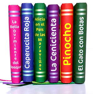 2 Colecciones de 6 cuentos cortos para niños en formato mini libro.